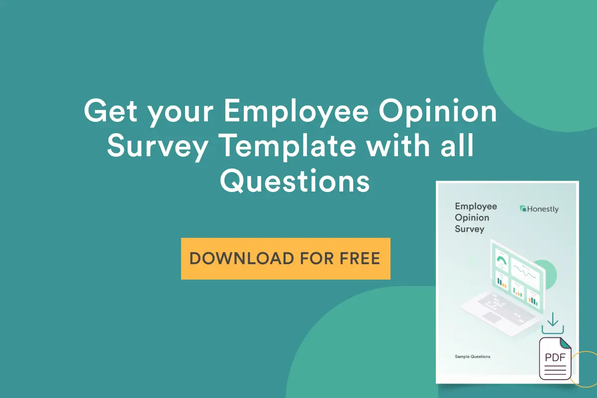 Employee Opinion Survey Template | Honestly